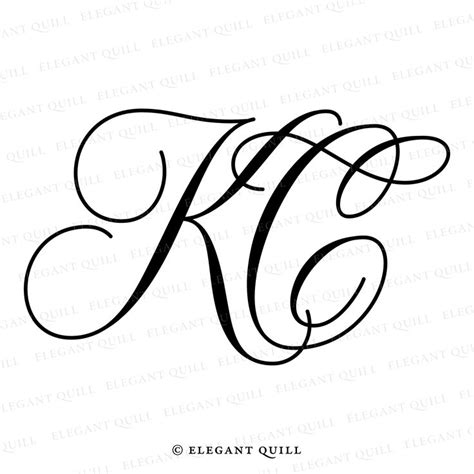 Wedding Monogram Design Ck Initials Logo Monogram Design Initials Monogram Wedding