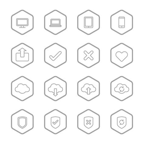 hexagon geometric icon ornament royalty free vector image