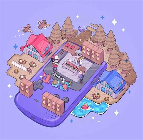 历代宝可梦游戏与对应的游戏机（by：leaphere） 花瓣网