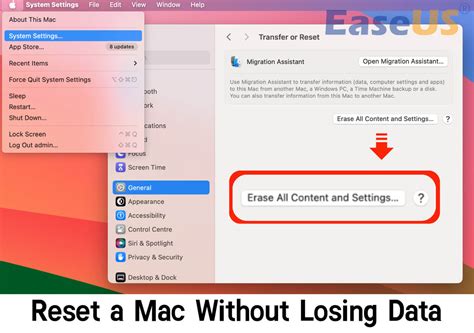 How To Reset A Mac Without Losing Data