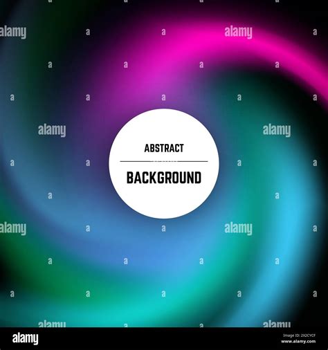 Abstract Colorful Background With Swirl Effect And Circle In Center Vector Illustration Stock