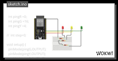 Led閃爍 Wokwi Esp32 Stm32 Arduino Simulator