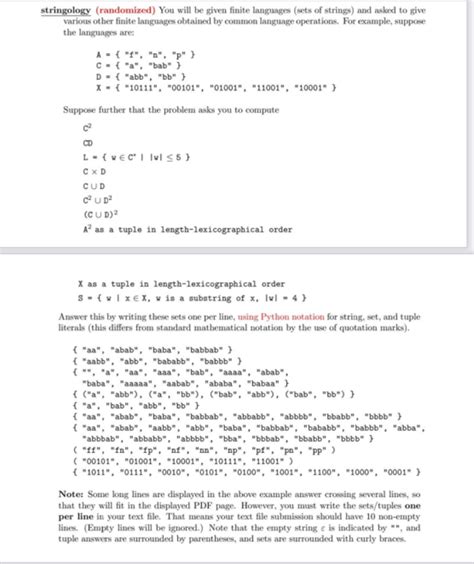 Solved Stringology Randomized You Will Be Given Finite