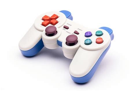 Premium Ai Image Gaming Delight Video Game Console Isolated On White Generative Ai