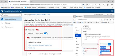 Adaptive Card Schema Explorer Ensures Elements With Aria Roles Have