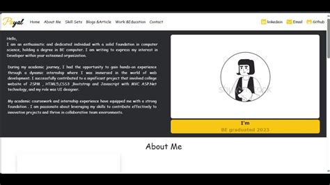 Payal Palve On Linkedin Webdevelopment Portfolio Html Css Javascript Bootstrap
