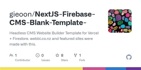 Github Gieoonnextjs Firebase Cms Blank Template Headless Cms