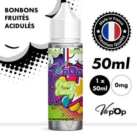E Liquide Cigarette électronique Bonbons FruitÉs AcidulÉs 50mpgv 50vg 0mg Ml 50ml