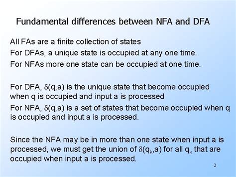 Nondeterministic Finite Automata Nfa Definition Of An Nfa