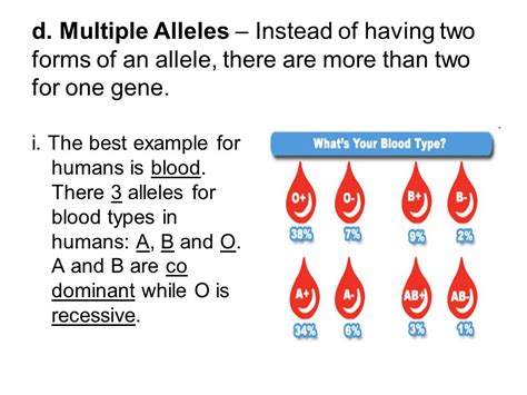 multiple allele trait examples
