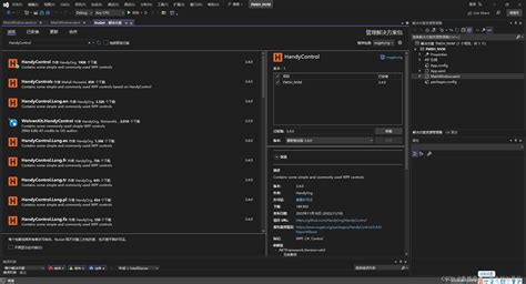 手把手一起使用开源wpf控件handycontrol Wpf Nuget 工具箱 Csdn博客