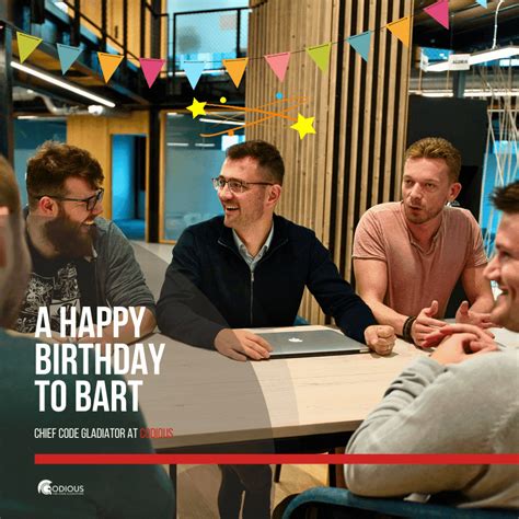 Een Super Gelukkige Verjaardag 🥳🎉🍾 Aan Onze Chief Code Gladiator Bart