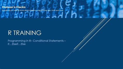 16 R Programming Conditional Logic If Elseif Else Statements Youtube