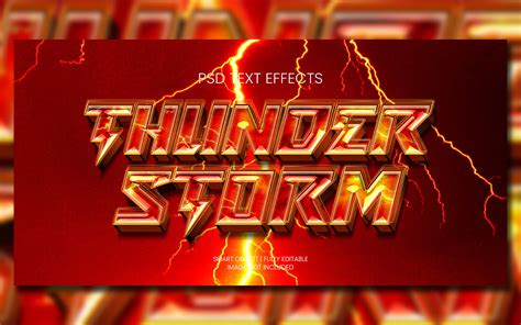 Thunder Storm Text Effect Graphic By Neyansterdam17 · Creative Fabrica