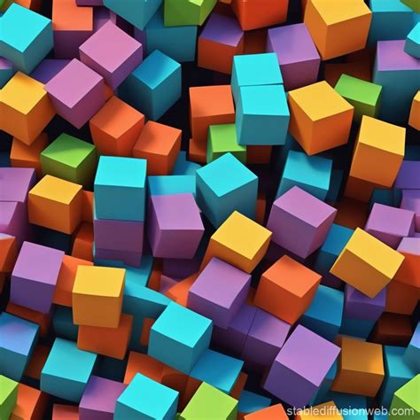 Pixar Style 3d Block Structure Stable Diffusion Online