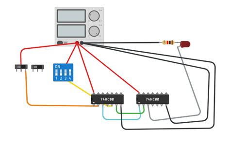 Circuit Design Base Pour Les Portes Logiques Tinkercad