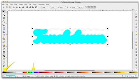 Offset Text In Inkscape The Easy Way