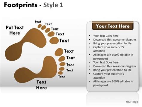 PowerPoint Slidelayout Global Footprints Ppt Slides