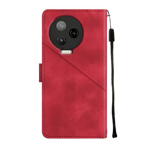 For Infinix Note 20 X676C Skin Feel Embossed Leather Phone Case Red Alexnld Com