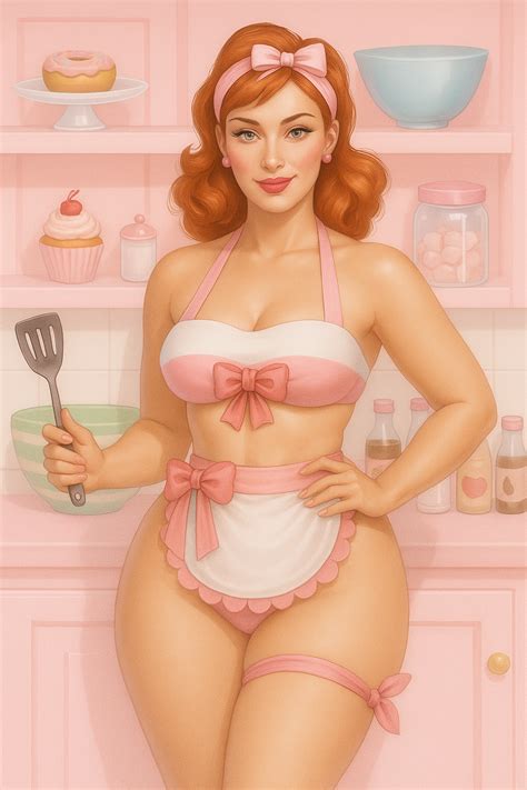 Rule 34 1girl Ai Generated Apron Chatgpt Chef Dessert Female Female Only Hairband Kitchen Milf