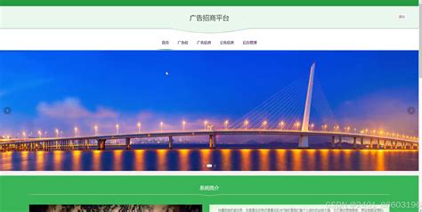 基于django vue广告招商平台【开题报告 程序 论文】 计算机毕设 csdn博客