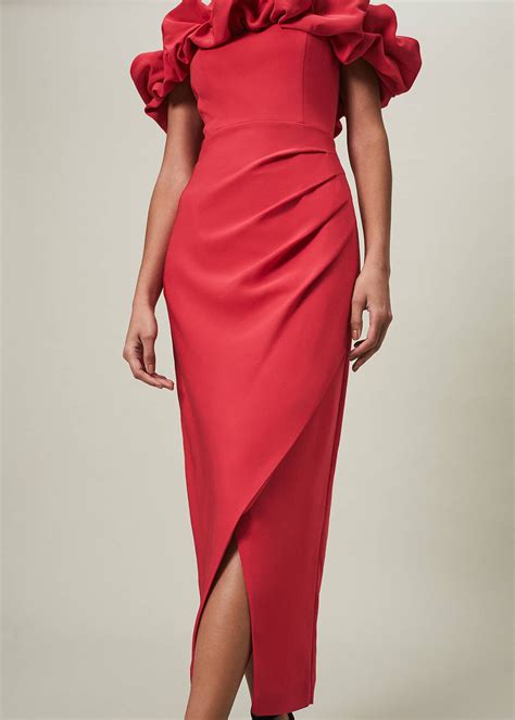 Mallory Off The Shoulder Midaxi Dress Phase Eight Uk