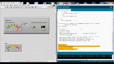 Servidor Opc Arduino Ethernet Labview Youtube
