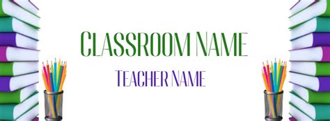 Classroom Header Template Postermywall