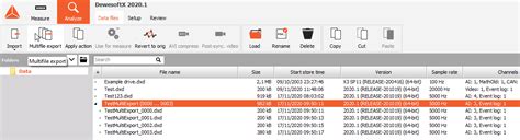 Export Multiple Files Exporting Data Analyze Dewesoft X Manual En