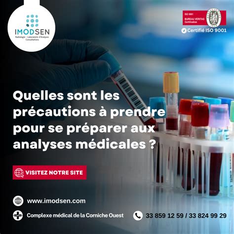 Comment Se Préparer à Des Analyses Médicales Imodsen