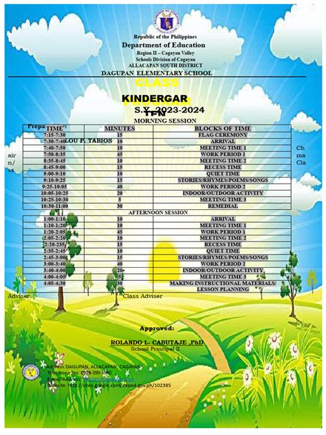 Class Program 2023 2024 Pdf