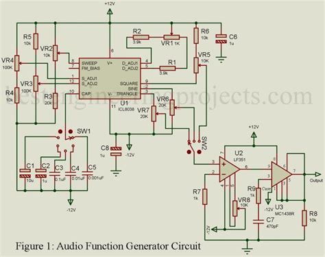 Exploring The Icl8038 Building An Audio Function Generator Circuit Engineering Projects