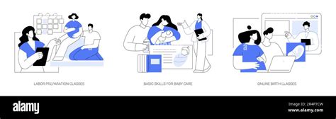 Pregnancy Special Classes Abstract Concept Vector Illustrations Stock Vector Image And Art Alamy