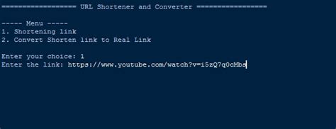 url shortening and converter app in python with source code