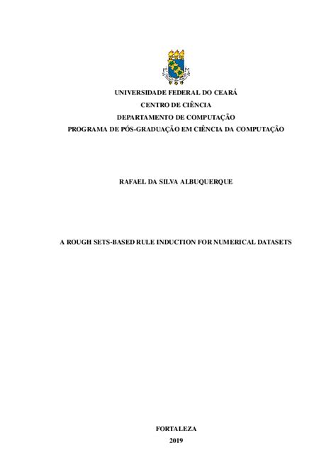 pdf a rough sets based rule induction for numerical datasets