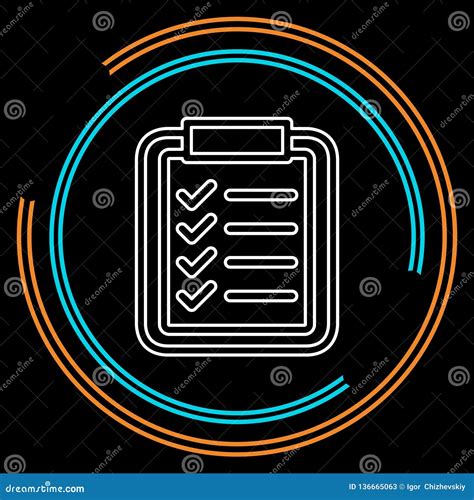 Product Listing Concept Line Icon Stock Vector Illustration Of Checkbox Cart 136665063