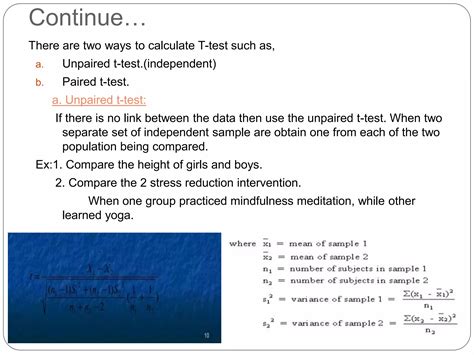 Parametric Statistical Tests Pptx