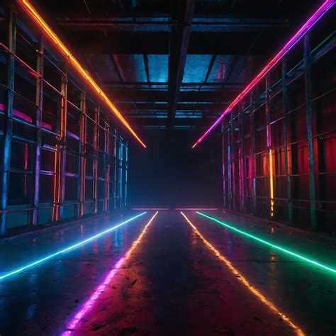 Premium Photo A Prism Dispersing Colorful Lights Generated By Ai