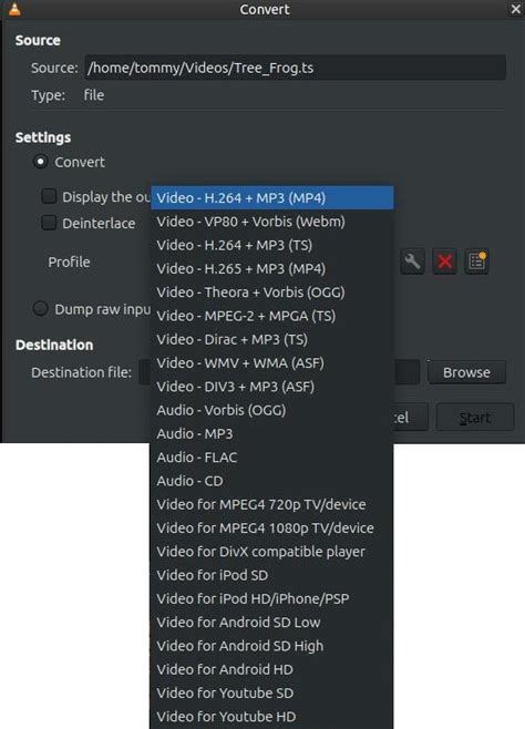 Convert TS To MP Learn Ubuntu MATE