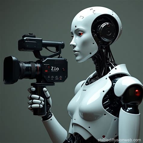 Ai Robot Filming A Movie Scene Stable Diffusion Online