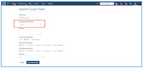 How To Create Custom Tables