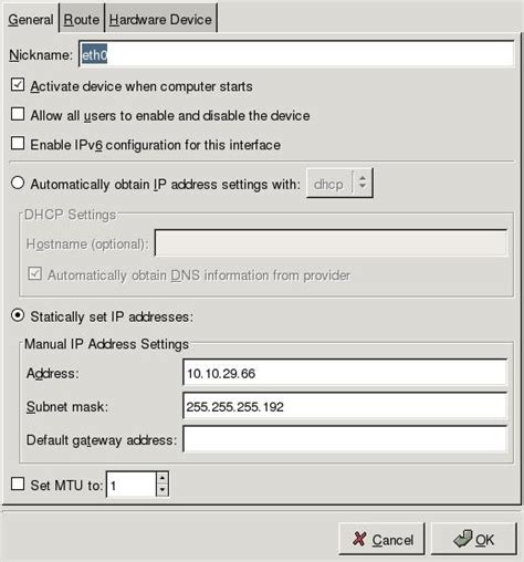 Howto Red Hat Enterprise Linux Configure The Network Card Hendro Kristantyo