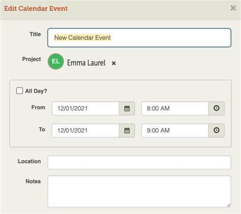 Calendar Section Filevine Help Center