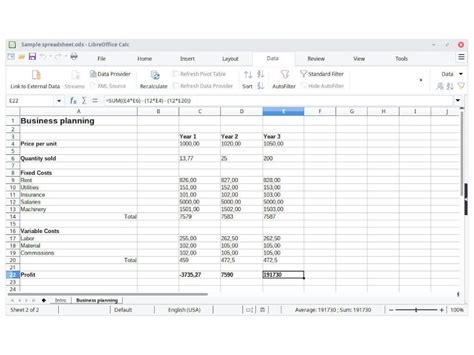Microsoft Excel Spreadsheet Examples