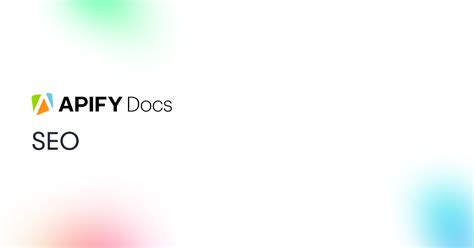 Seo Academy Apify Documentation
