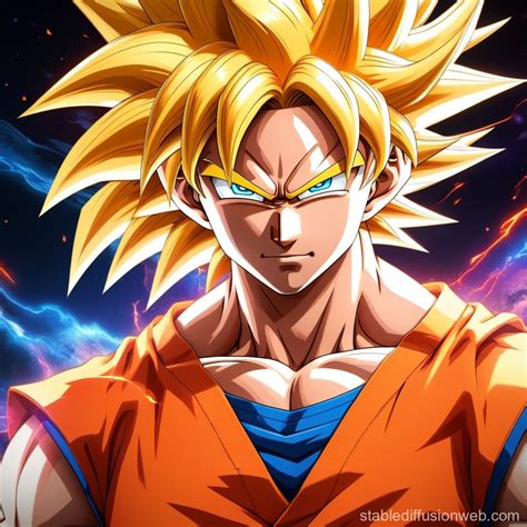 Realistic Goku User Interface Stable Diffusion Online