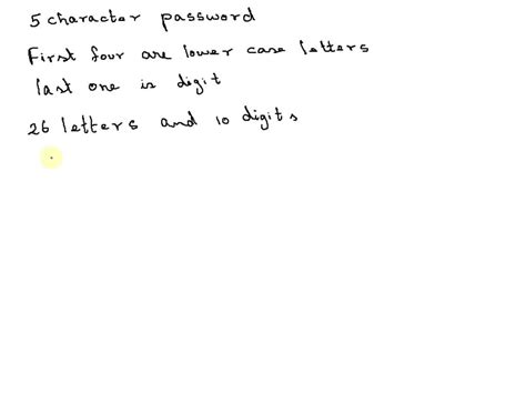solved texts how many 4 character passcodes are possible using only