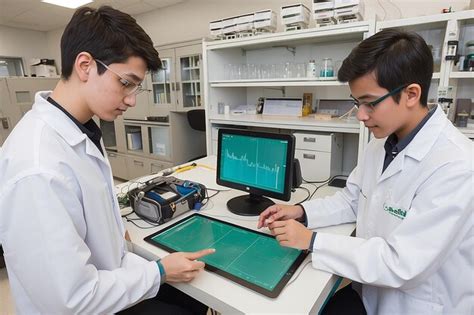 Premium Photo Craft An Image Of Students Using Advanced Sensors For