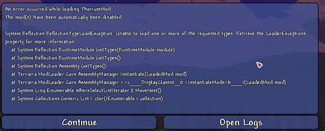 Tmodloader How Do I Fix This Error Systemreflection