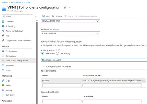 Create A Quick VPN Connection Into Your Azure VNET To Access Your Resources AzSpr